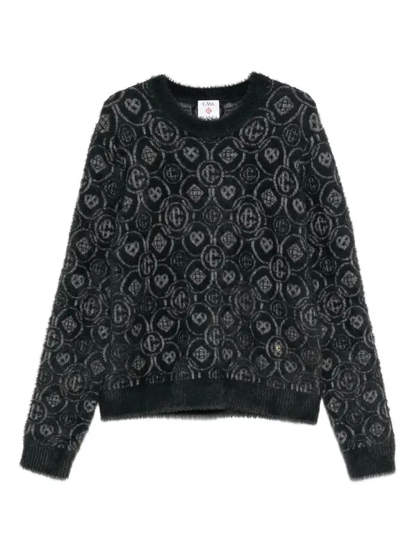 Casablanca Wool Blend Jersey Sweater