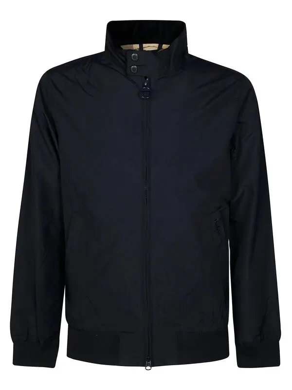 Barbour Royston Button Zip Bomber Jacket - Blu