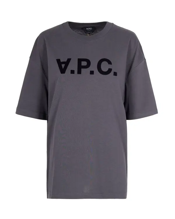 A.p.c. Organic Cotton V.p.c. Logo T-shirt - False Black