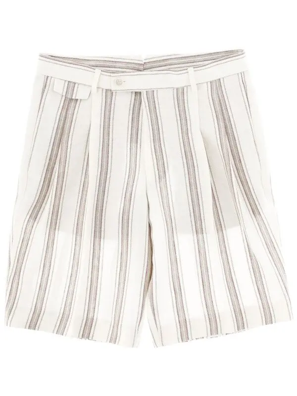 Hugo Boss Linen Pleated Shorts