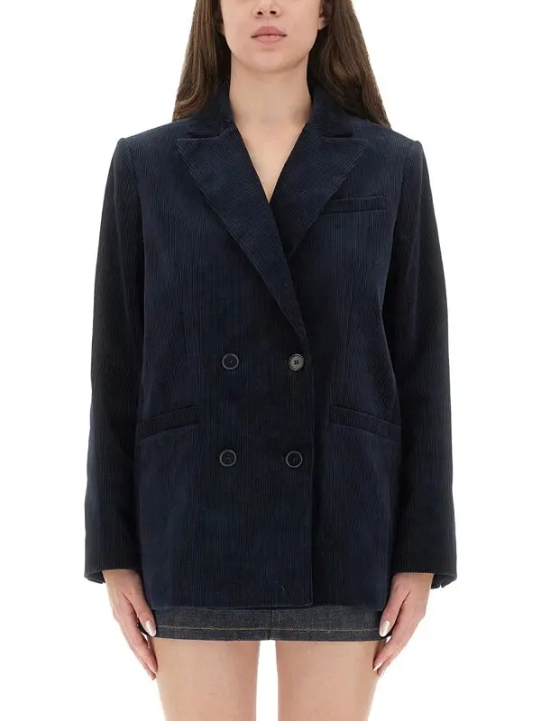 A.p.c. Double-breasted Corduroy Blazer
