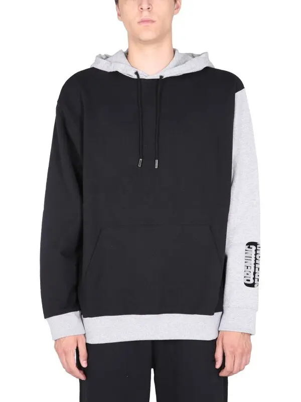 Opening Ceremony Flocked Logo Hoodie - Black