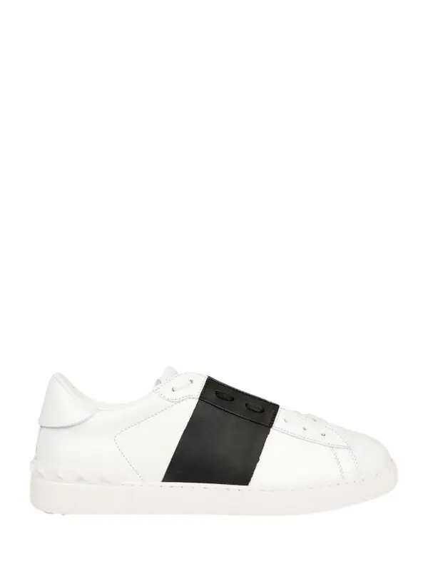 Valentino Garavani Open Leather Sneakers - Black