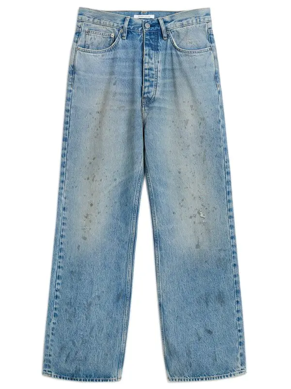 SUNFLOWER High-waisted Straight Leg Jeans - Blue