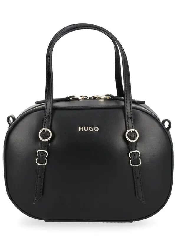 Hugo Logo Crossbody Bag - Black