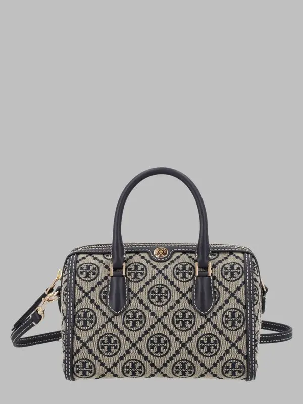 Tory Burch Monogram Jacquard Satchel - Blue