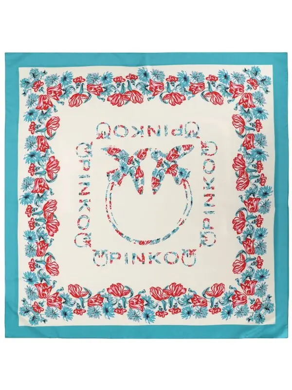Pinko Stylish Foulard 86 Cm X 86 Cm With Charming Print