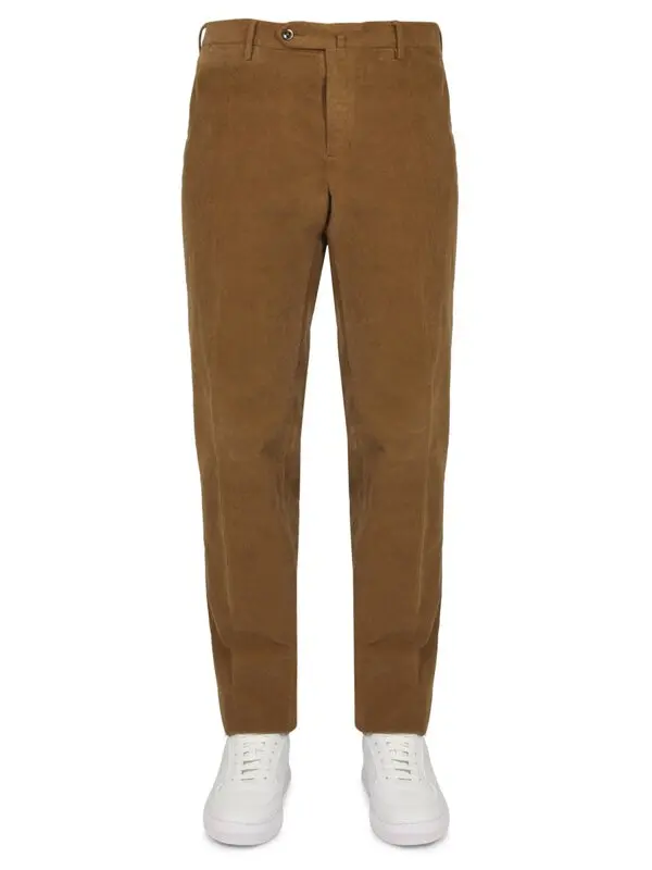 PT TORINO Slim Fit Mini Trousers - Brown