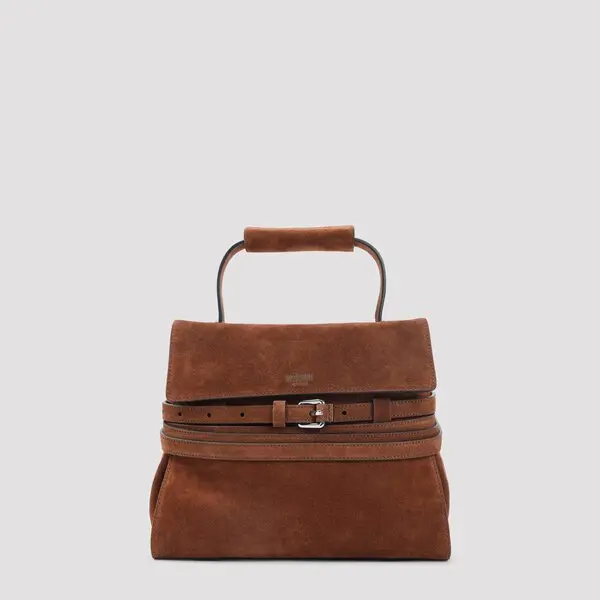 Moschino Suede Handbag - Brown