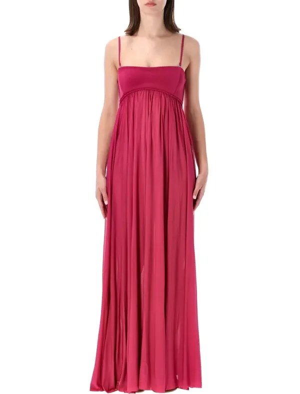 Zimmermann Gathered Waist Maxi Dress - Fuchsia