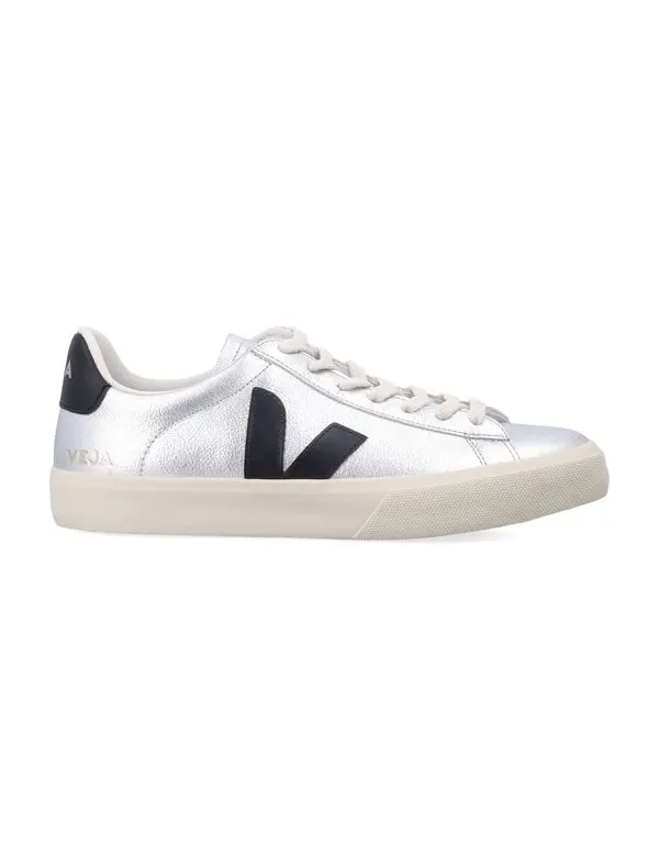 VEJA Mini Metallic Sneakers - Silver_black