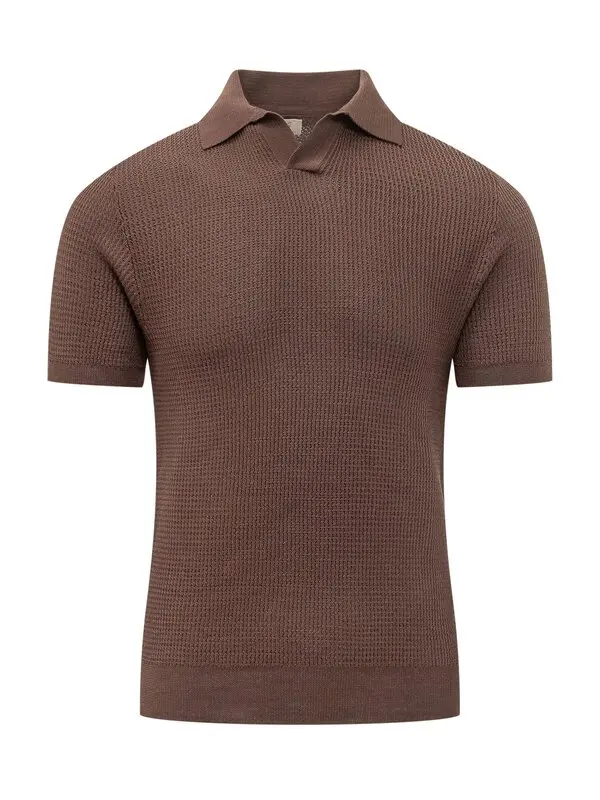 RAKKI Polo With Colletto And V-sneck Design