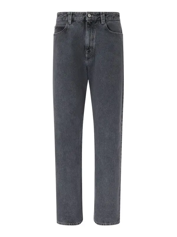 FERRARI Dark Wash Straight Leg Jeans - Grey