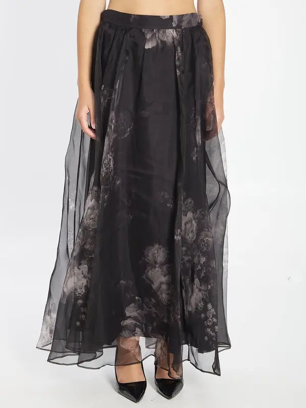 Zimmermann Hypnotic Silk Organza Maxi Skirt