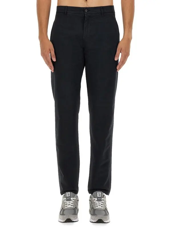 Aspesi Straight-leg Cotton Trousers - Blue