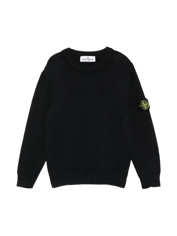 Stone Island Crew Neck Knit Sweater - Blue