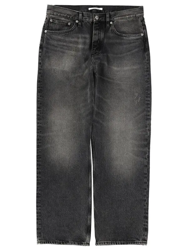 SUNFLOWER Loose Fit Stone Washed Organic Denim Jeans - Black