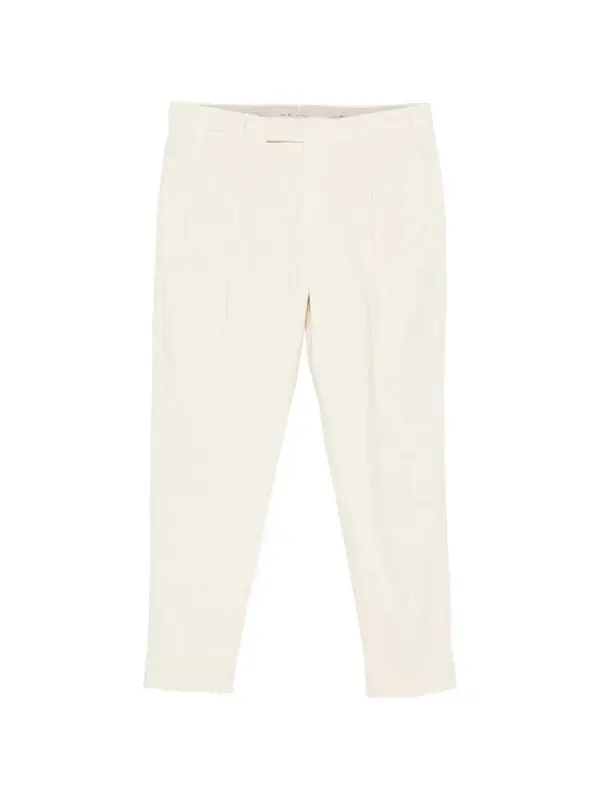 PT TORINO Rebel Fit Cotton Blend Trousers - Bianco