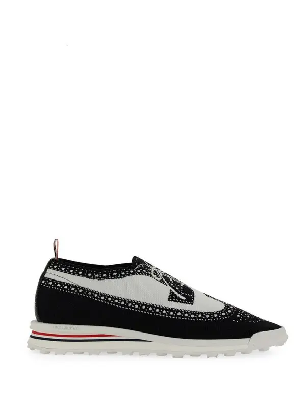 Thom Browne Longwing Knit Trompe L'oeil Sneakers - Black