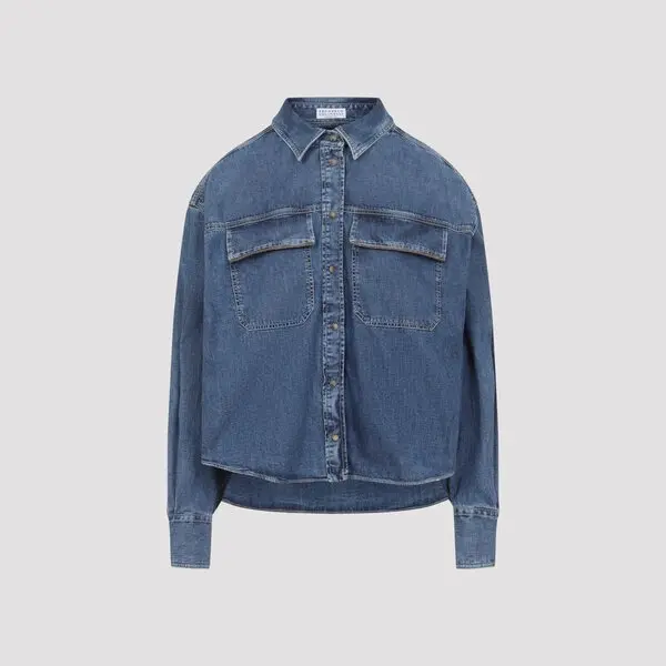 Brunello Cucinelli Lightweight Denim Shirt For