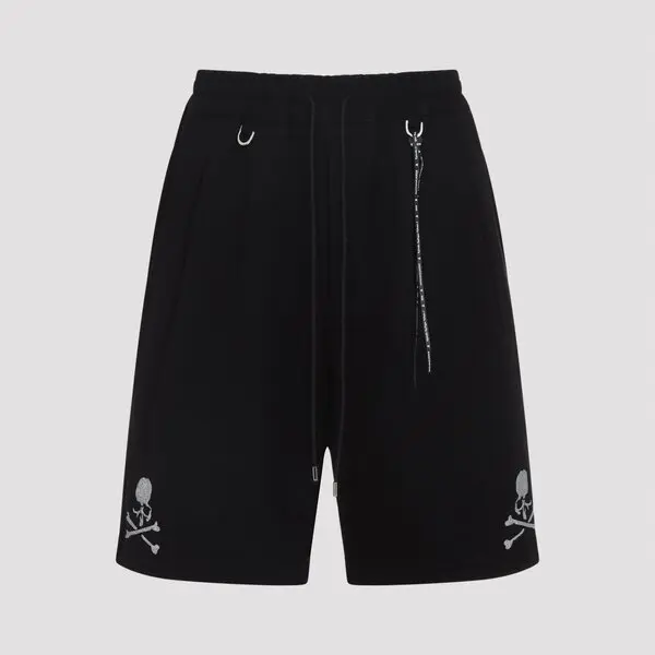 MASTERMIND WORLD Glass Bead Embellished Cotton Shorts