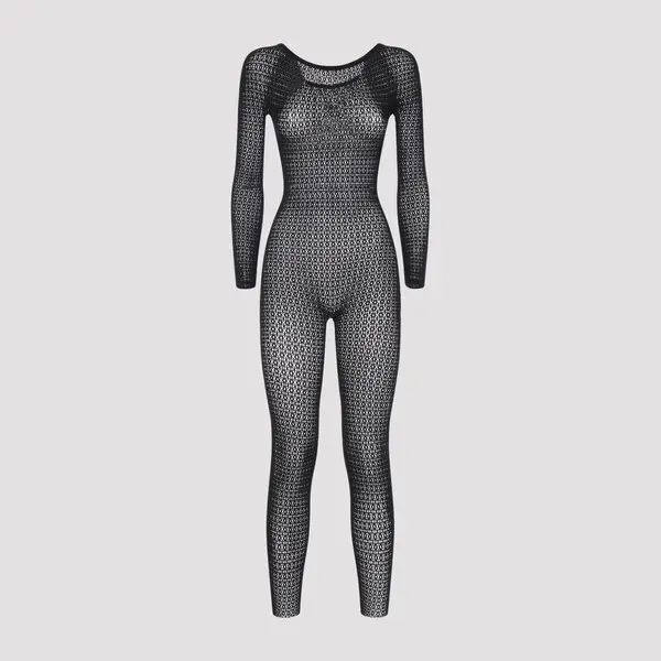 Wolford Daisy Net Catsuit - Black