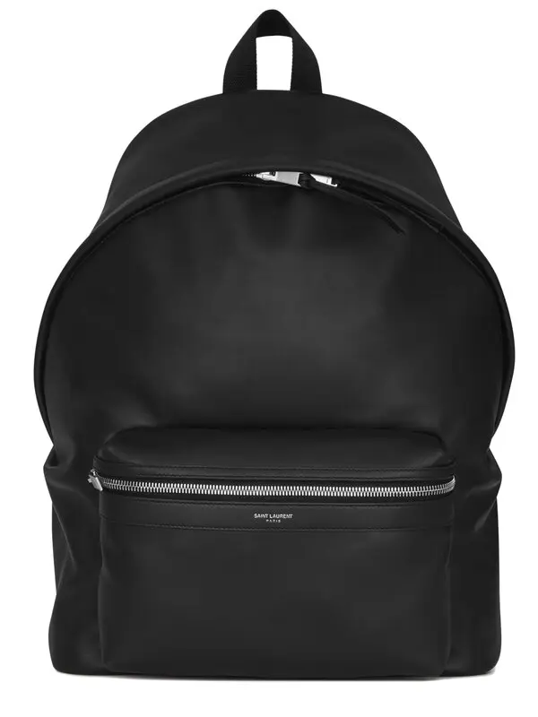 Saint Laurent Signature Embossed Backpack - Nero