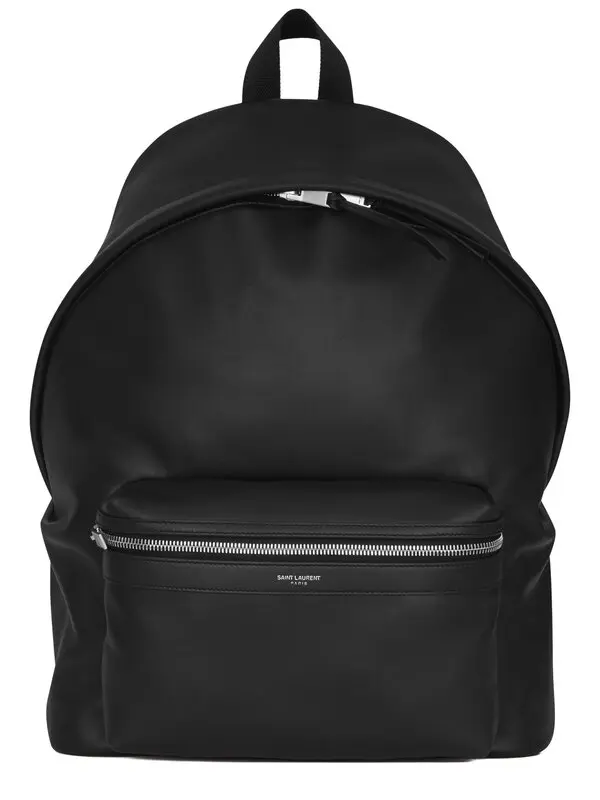 Saint Laurent Signature Embossed Backpack - Nero