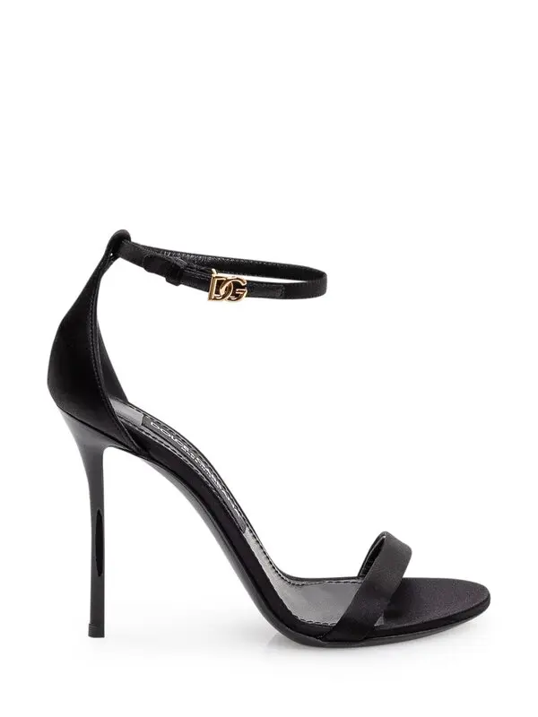 Dolce & Gabbana High Heeled Ankle Strap Sandals - Nero