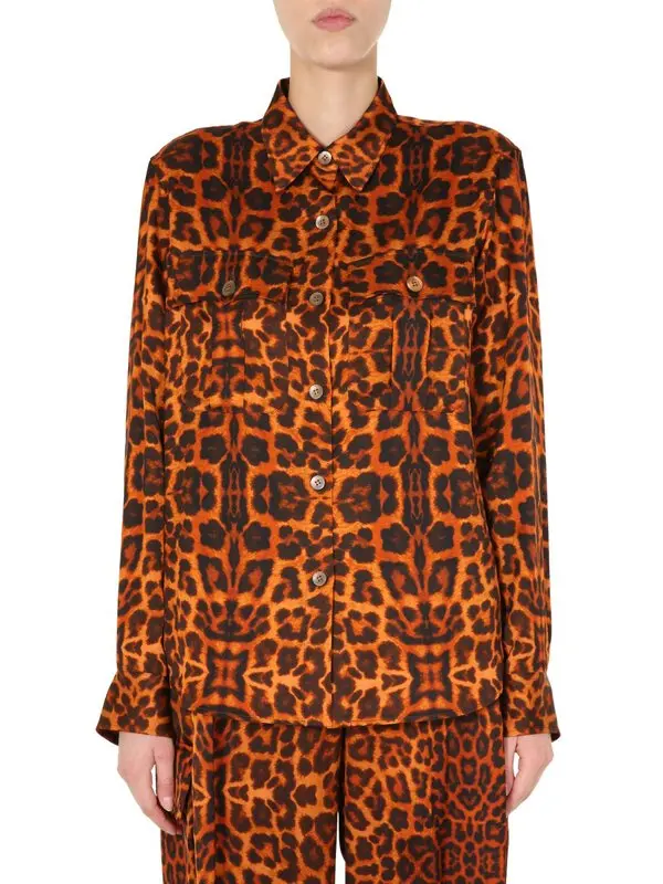 Dries Van Noten Animal Print Shirt