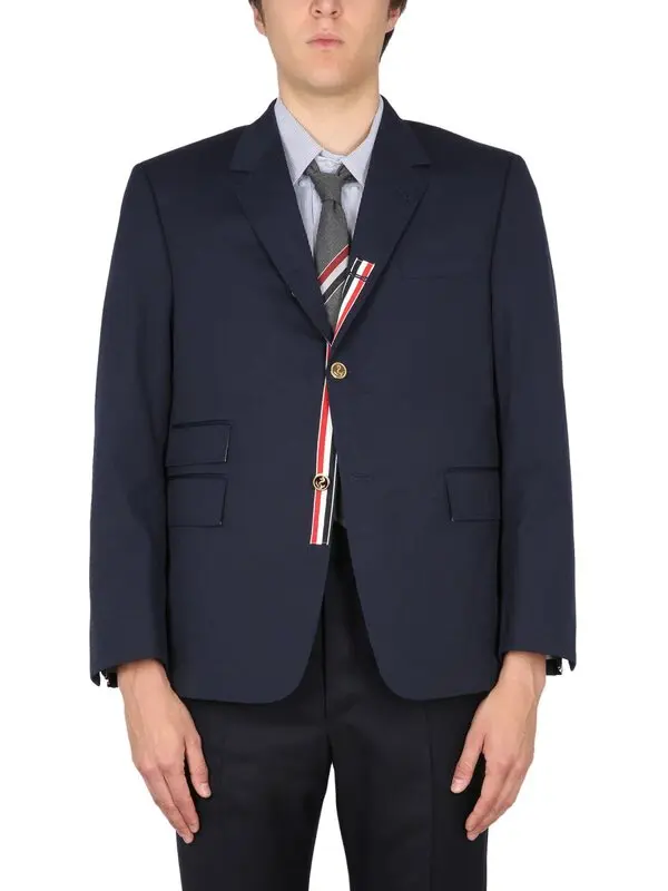 Thom Browne Single-breasted Jacket - Blue