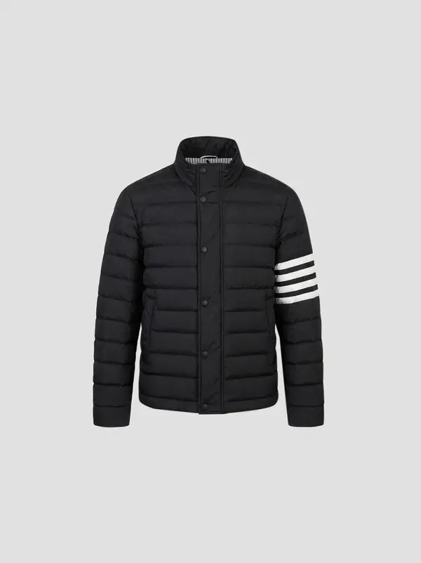 Thom Browne Four Bar Stripe Puffer Jacket