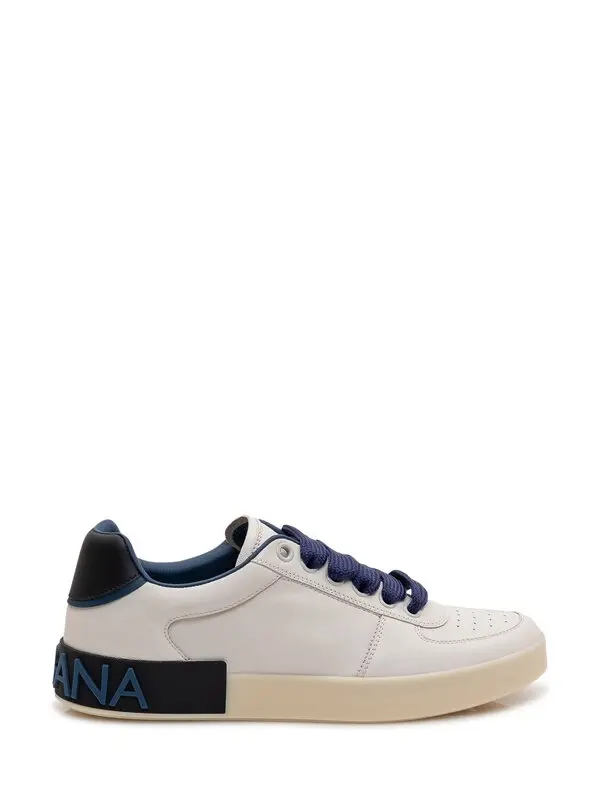 Dolce & Gabbana Stylish Low-top Sneakers - Bianco/denim