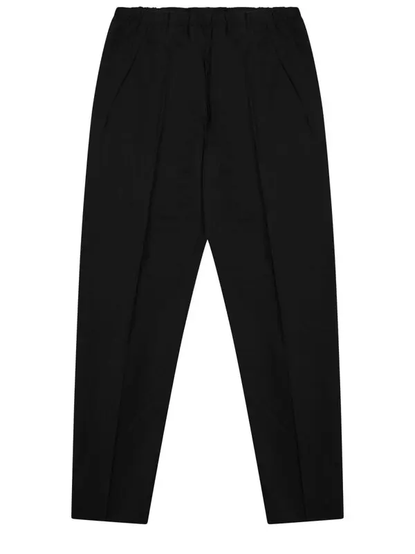 NINE:INTHE:MORNING High Waist Cotton Blend Trousers - Black