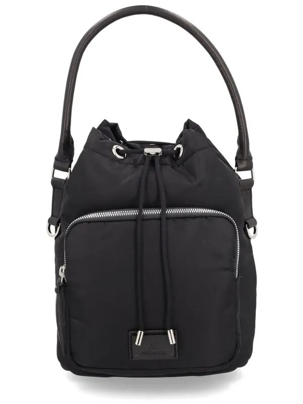 Premiata Drawstring Bucket Backpack - Black