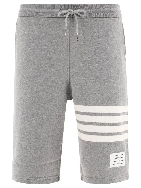 Thom Browne Classic Sweat Shorts With Engineered 4-bar Detailing