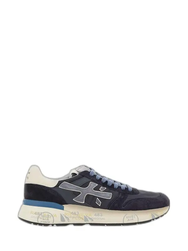 Premiata Mick Logo Appliqués Sneakers - Blue
