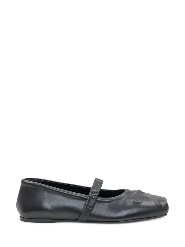 Marni Chic Leather Jane Flats