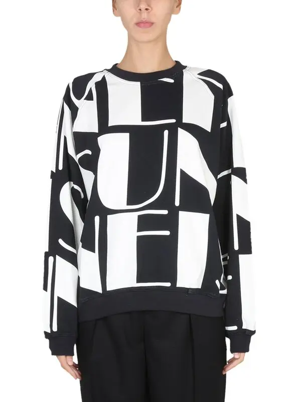 Sunnei Logo Print Long Sleeve Sweatshirt - Multicolour