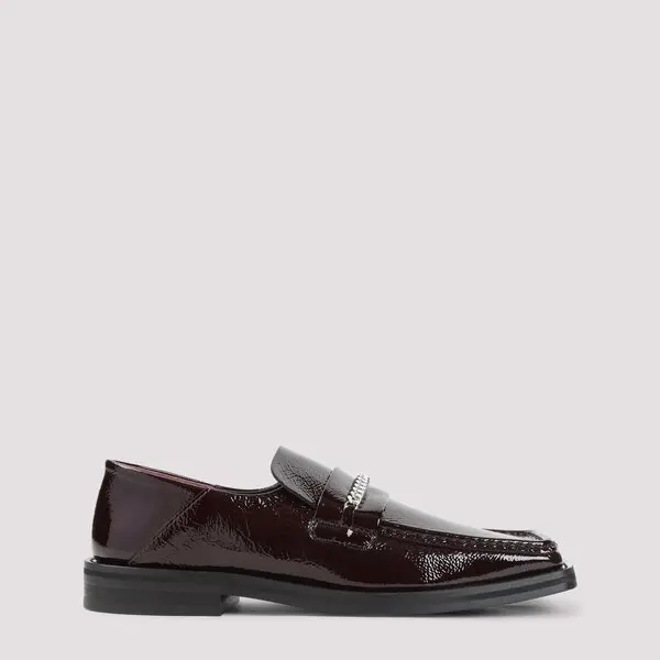 Martine Rose Square-toe Leather Loafers - Brown