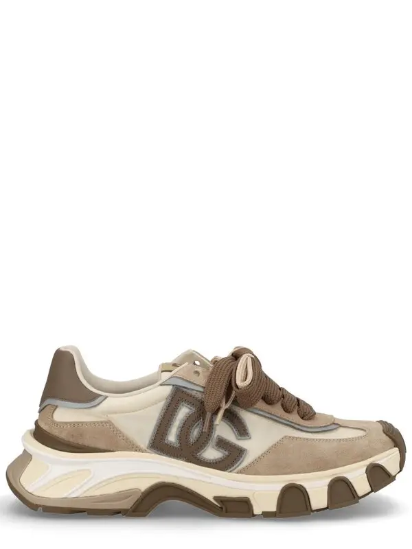 Dolce & Gabbana Lace-up Sneakers - Beige