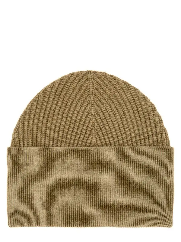 Studio Nicholson Ribbed Knit Beanie - Green