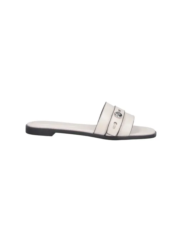 Tory Burch Romy Slide Sandals - White