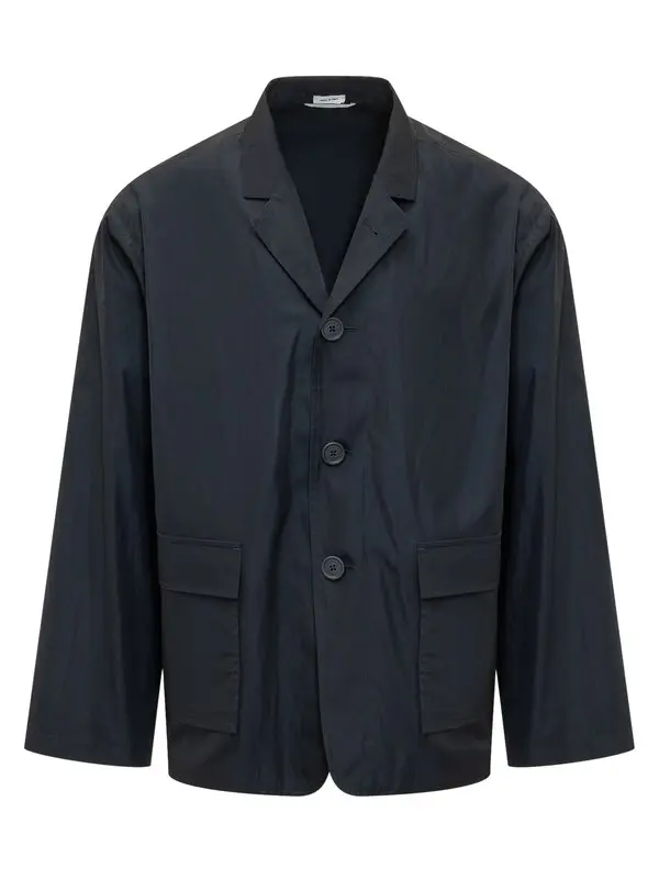 Thom Browne Packable Blazer With Buttoned Pocket - Navy