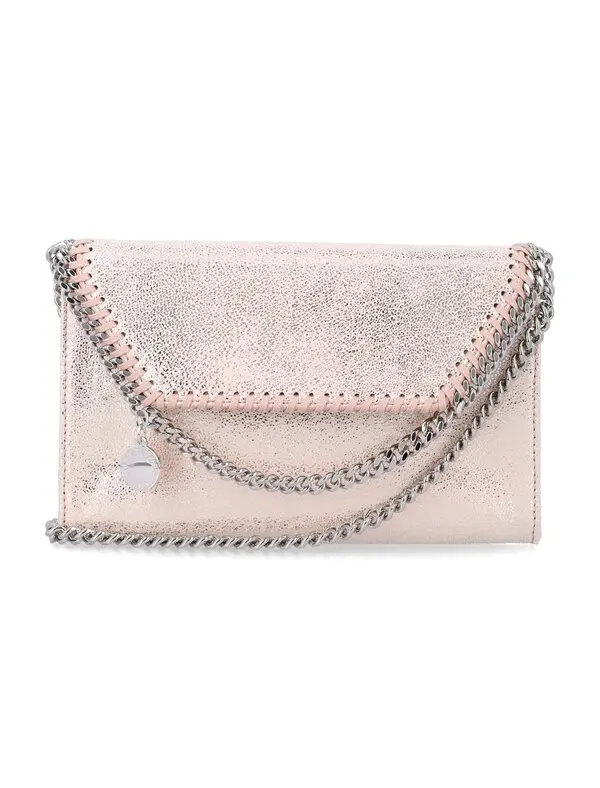 Stella McCartney Mini Handbag With Diamond-cut Chain - Pink