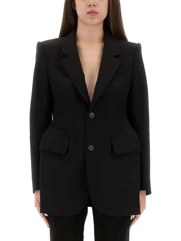Balenciaga Hourglass Jacket In Wool Twill