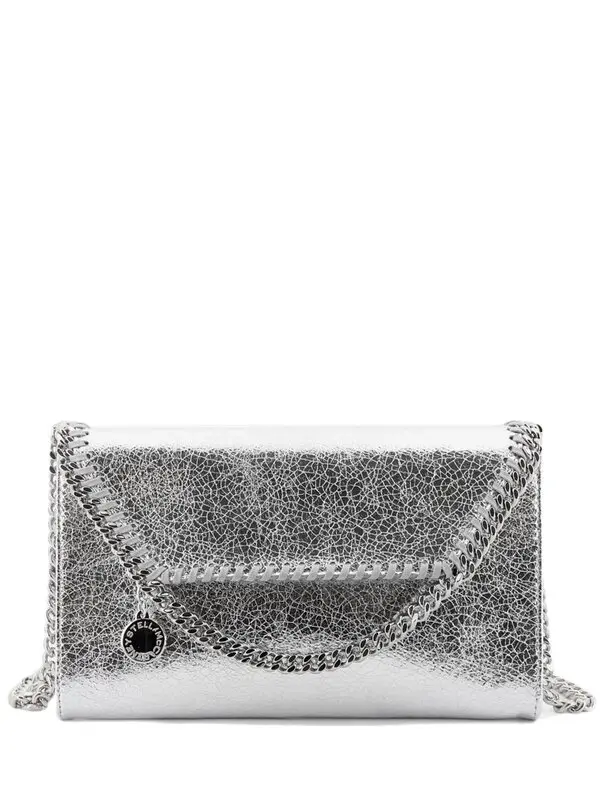Stella McCartney Metallic Fabric Mini Handbag With Chain And Shoulder Strap