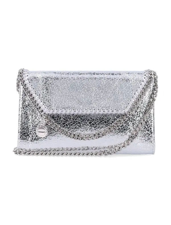 Stella McCartney The Mini Wallet On Chain - Silver