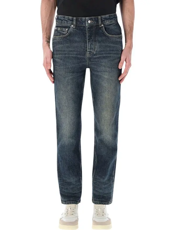 REPRESENT Straight Leg Jeans - Blue Marble