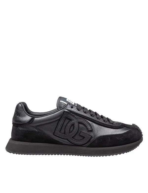 Dolce & Gabbana Cushion Calfskin Sneaker - Black